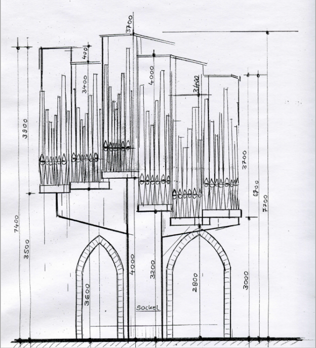 Zeichnung III. Manual - W.Sauer Orgelbau Frankfurt (Oder) GmbH
